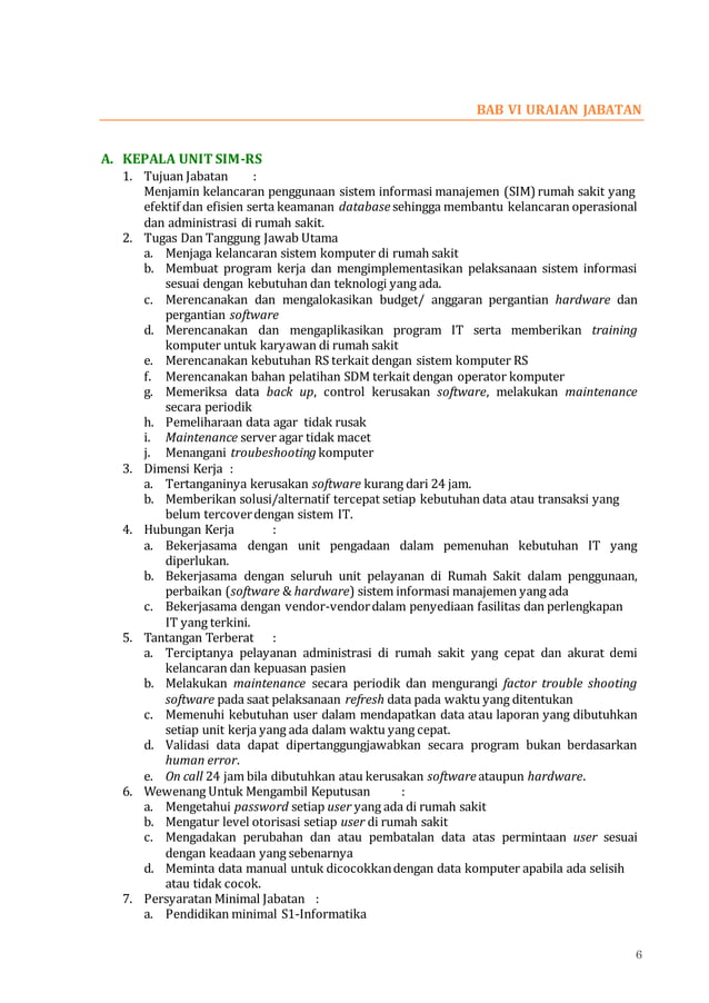 361224328 pedoman-pengorganisasian-sim-rs | PDF