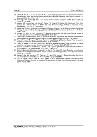 Optical fiber tip sensor for glucose-adulterated honey detection | PDF