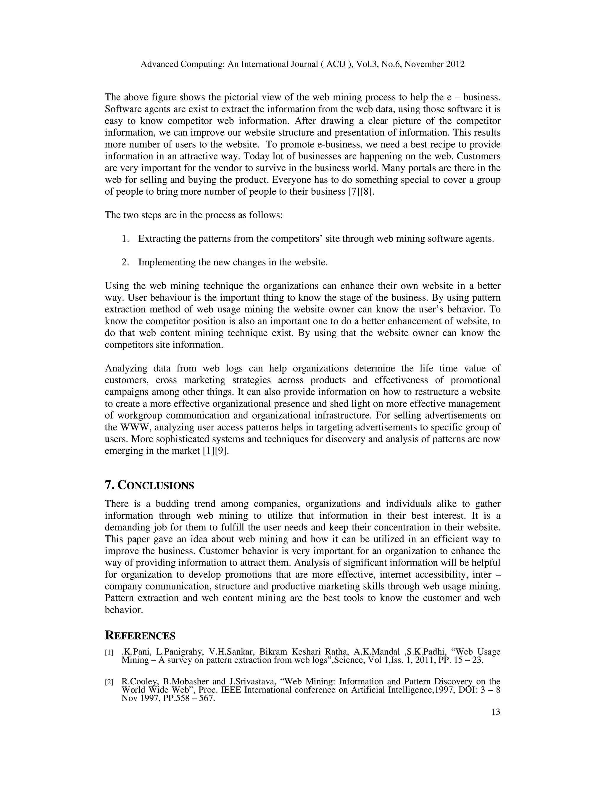Web Mining A Catalyst For E Business Pdf