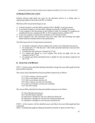 THE APPLICATION OF CAUSE EFFECT GRAPH FOR THE COLLEGE PLACEMENT PROCESS | PDF
