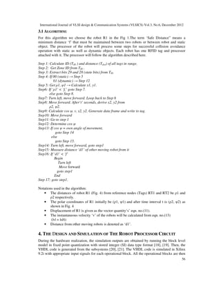 DESIGN AND VLSIIMPLEMENTATION OF ANTICOLLISION ENABLED ROBOT PROCESSOR ...