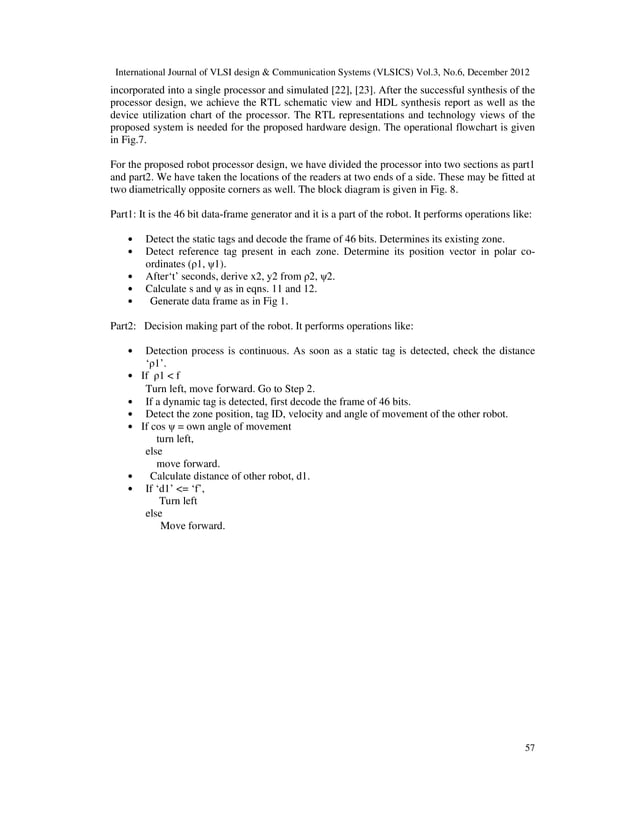 Design And Vlsiimplementation Of Anticollision Enabled Robot Processor Using Rfid Technology Pdf 2181