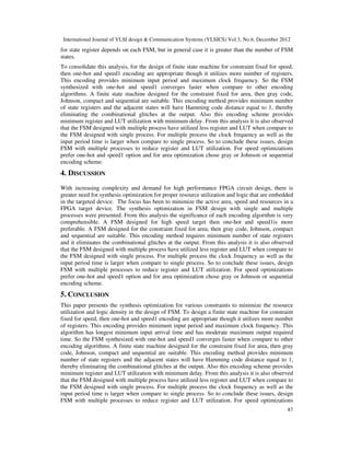 SYNTHESIS OPTIMIZATION FOR FINITE STATE MACHINE DESIGN IN FPGAS | PDF