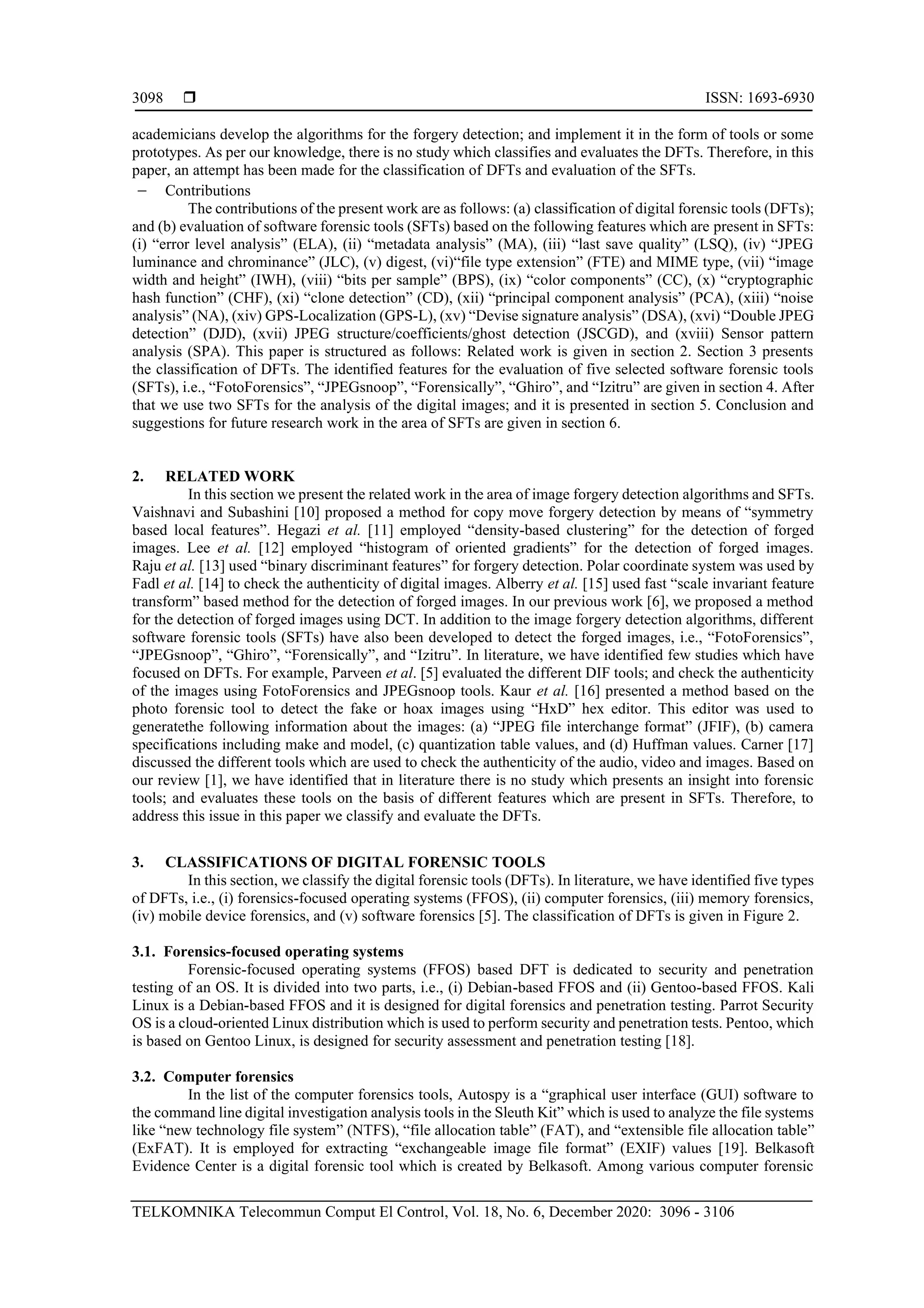 Classification and evaluation of digital forensic tools | PDF