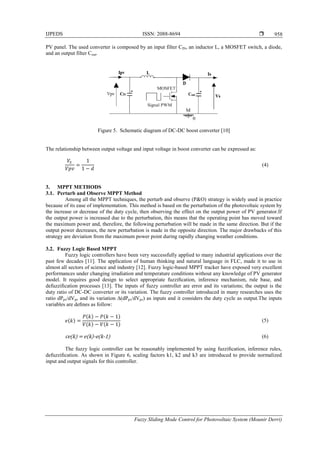 Fuzzy Sliding Mode Control for Photovoltaic System | PDF