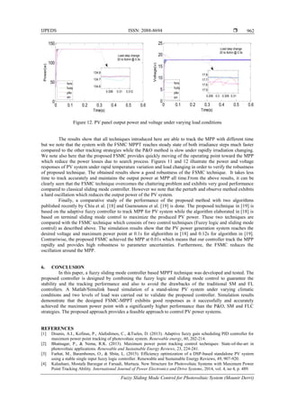 Fuzzy Sliding Mode Control for Photovoltaic System | PDF