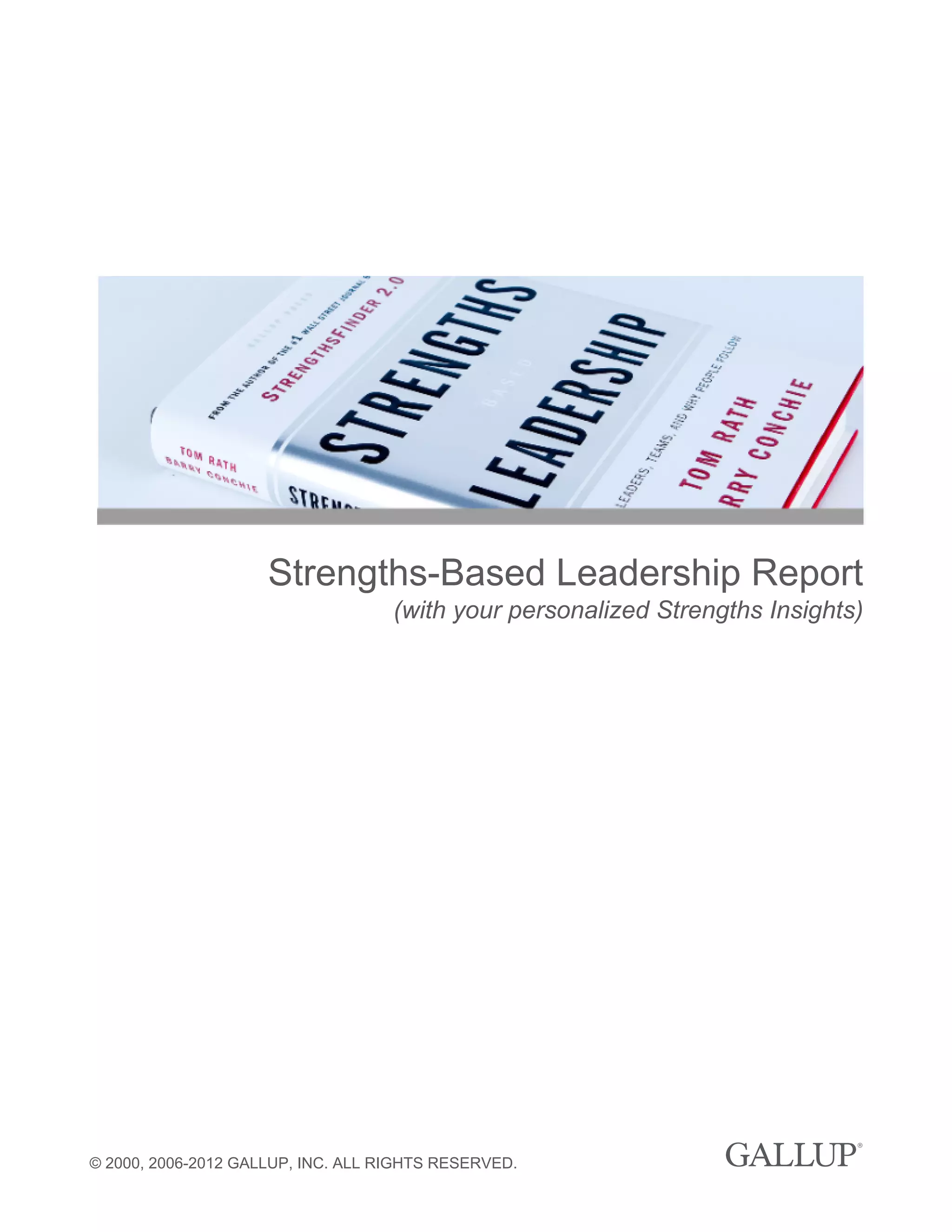 Strengths-Based Leadership Guide (with insight) | PDF