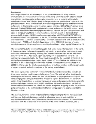 Nutrition Innovation Lab (2015) Egypt Literature Review Final (Feb 2016 ...