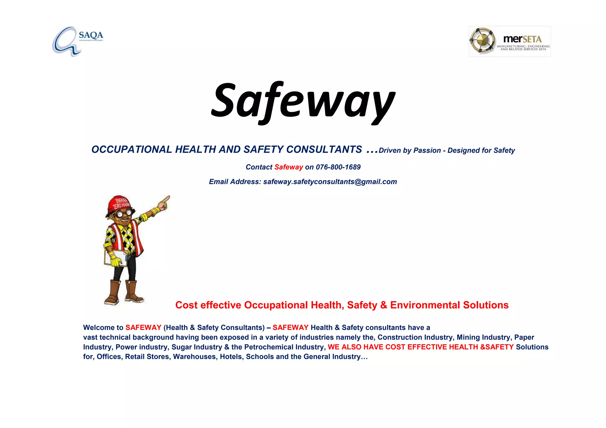 SAFEWAY SAFETY CONSULTANCE - Copy (2) | PPT