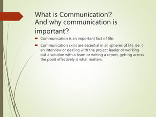 Communication Skills | PPTX