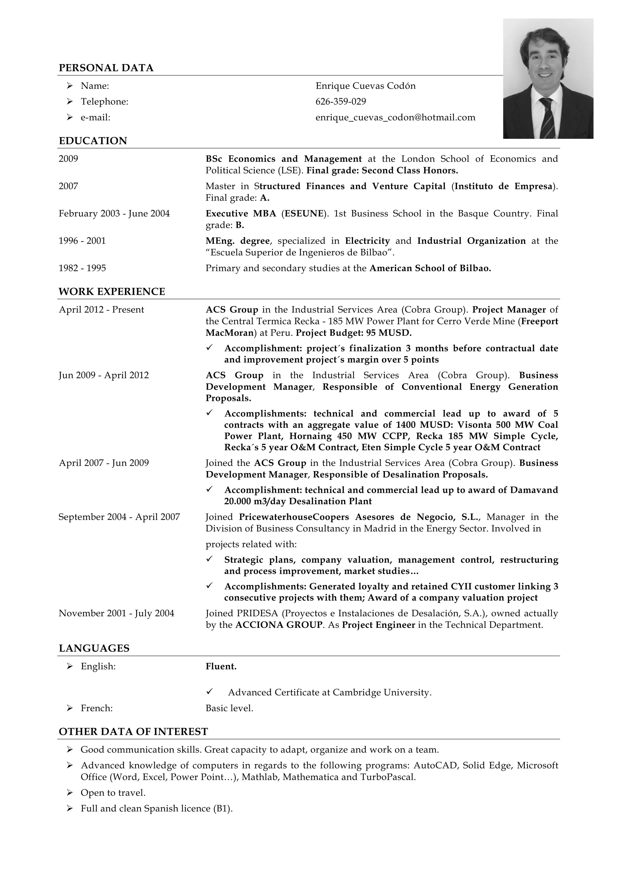 CV-Enrique Cuevas-16 | PDF