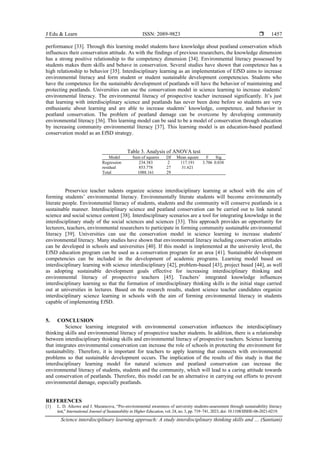 Science interdisciplinary learning approach: a study interdisciplinary ...