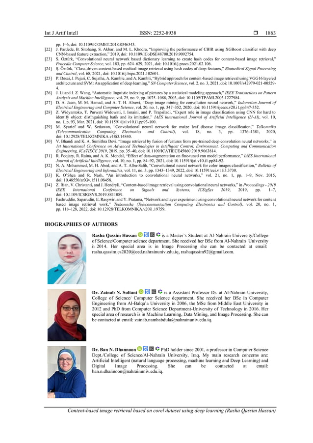 Content-based image retrieval based on corel dataset using deep learning | PDF | Search | Internet