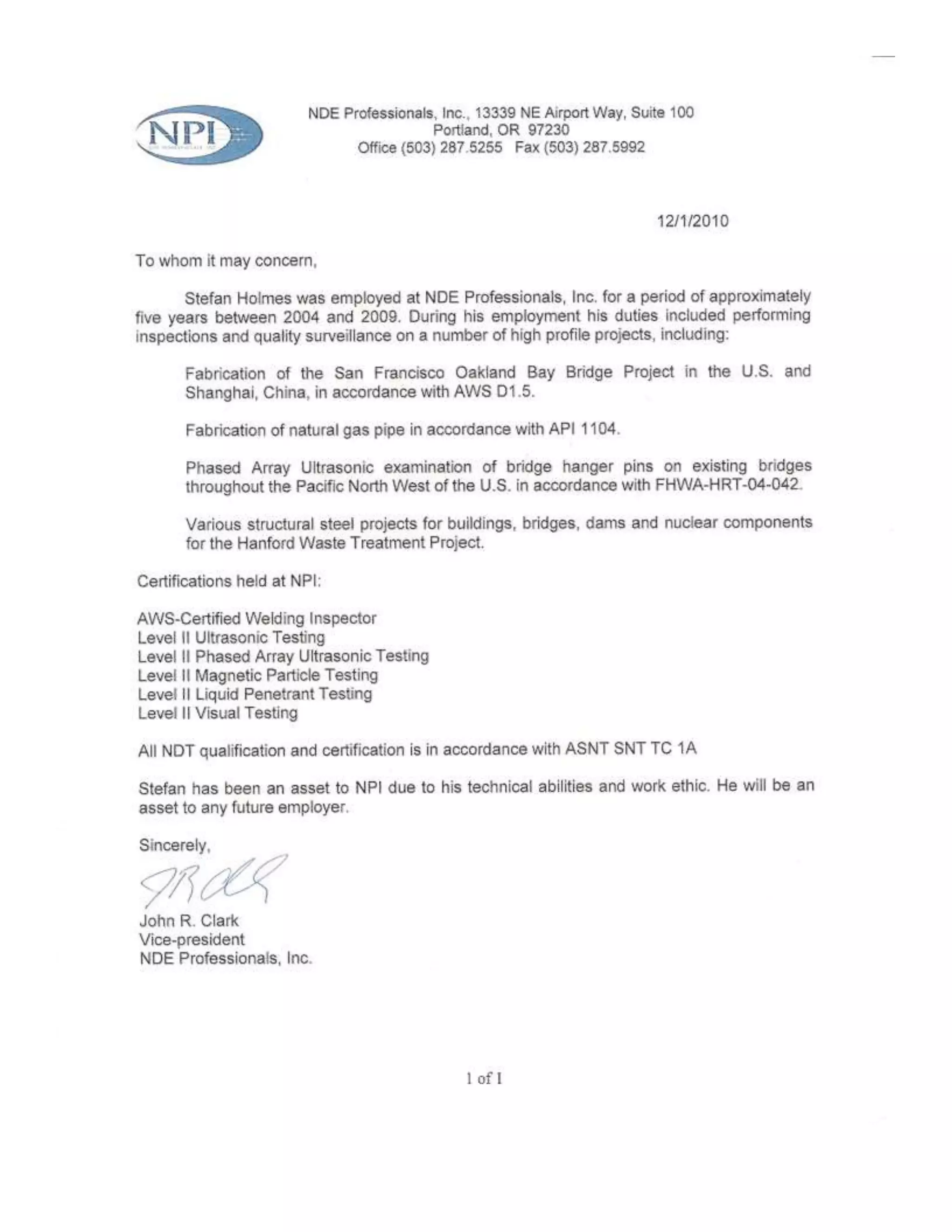 NPI Letter of Recommendation_Stefan Holmes | DOCX