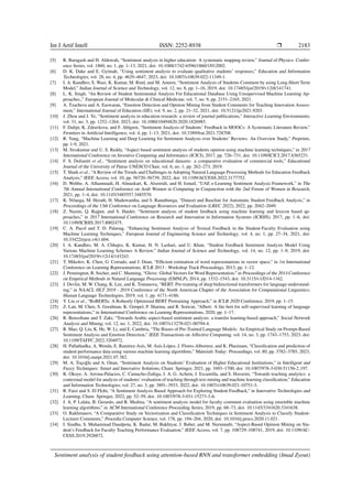 Sentiment analysis of student feedback using attention-based RNN and transformer embedding | PDF