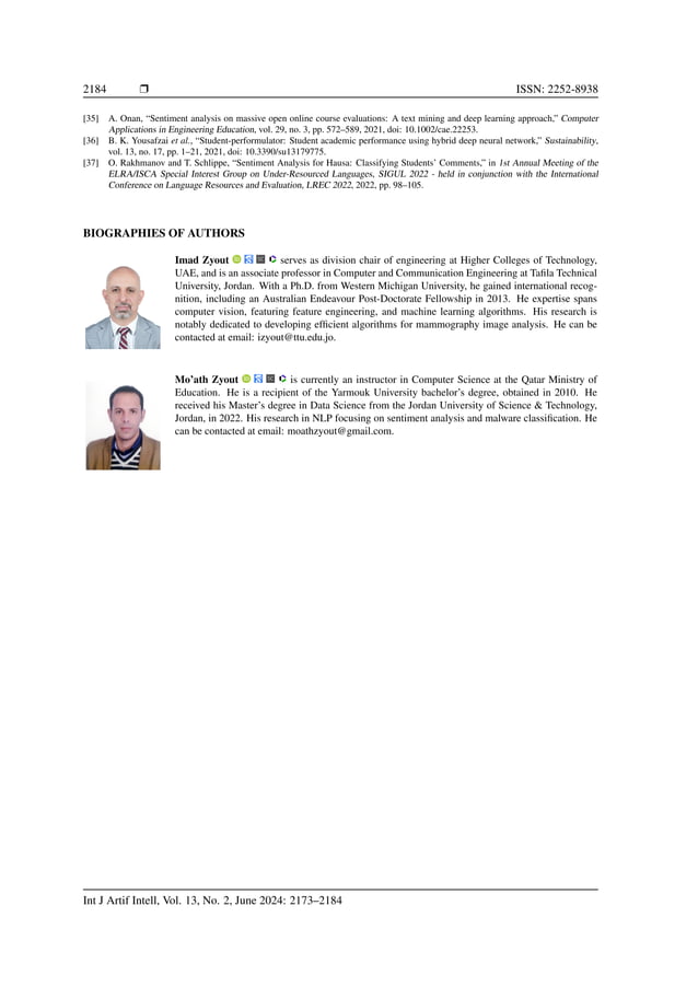 Sentiment analysis of student feedback using attention-based RNN and transformer embedding | PDF