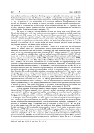 Sentiment analysis of student feedback using attention-based RNN and transformer embedding | PDF