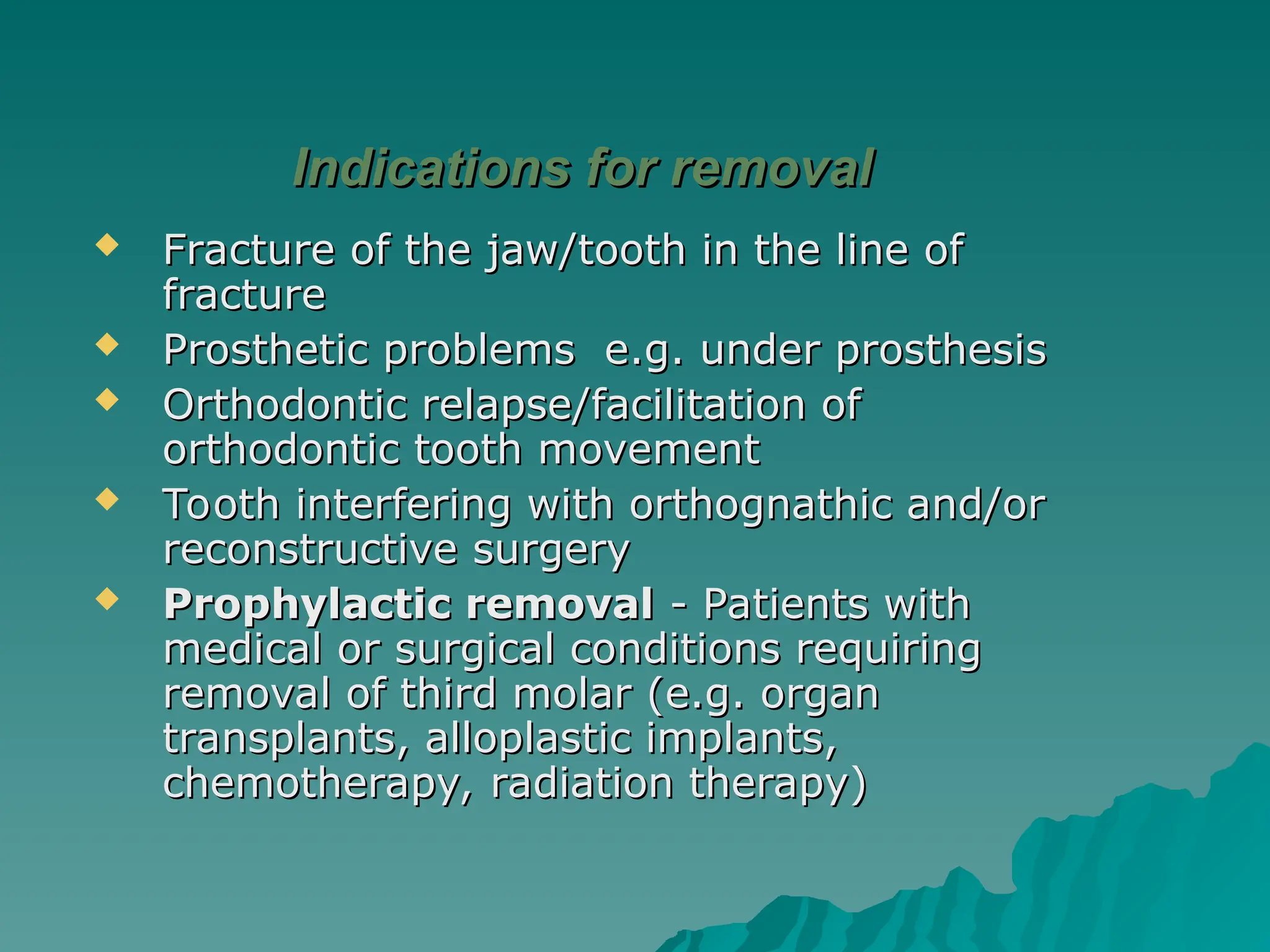 mandibular impacted teeth in maxillofacial surgery | PPT