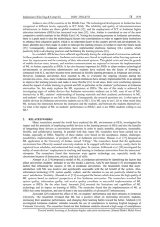 Toward mobile learning at Jordanian higher education institutions | PDF