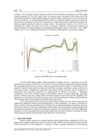 Electrocardiogram sequences data analytics and classification using unsupervised and supervised ...