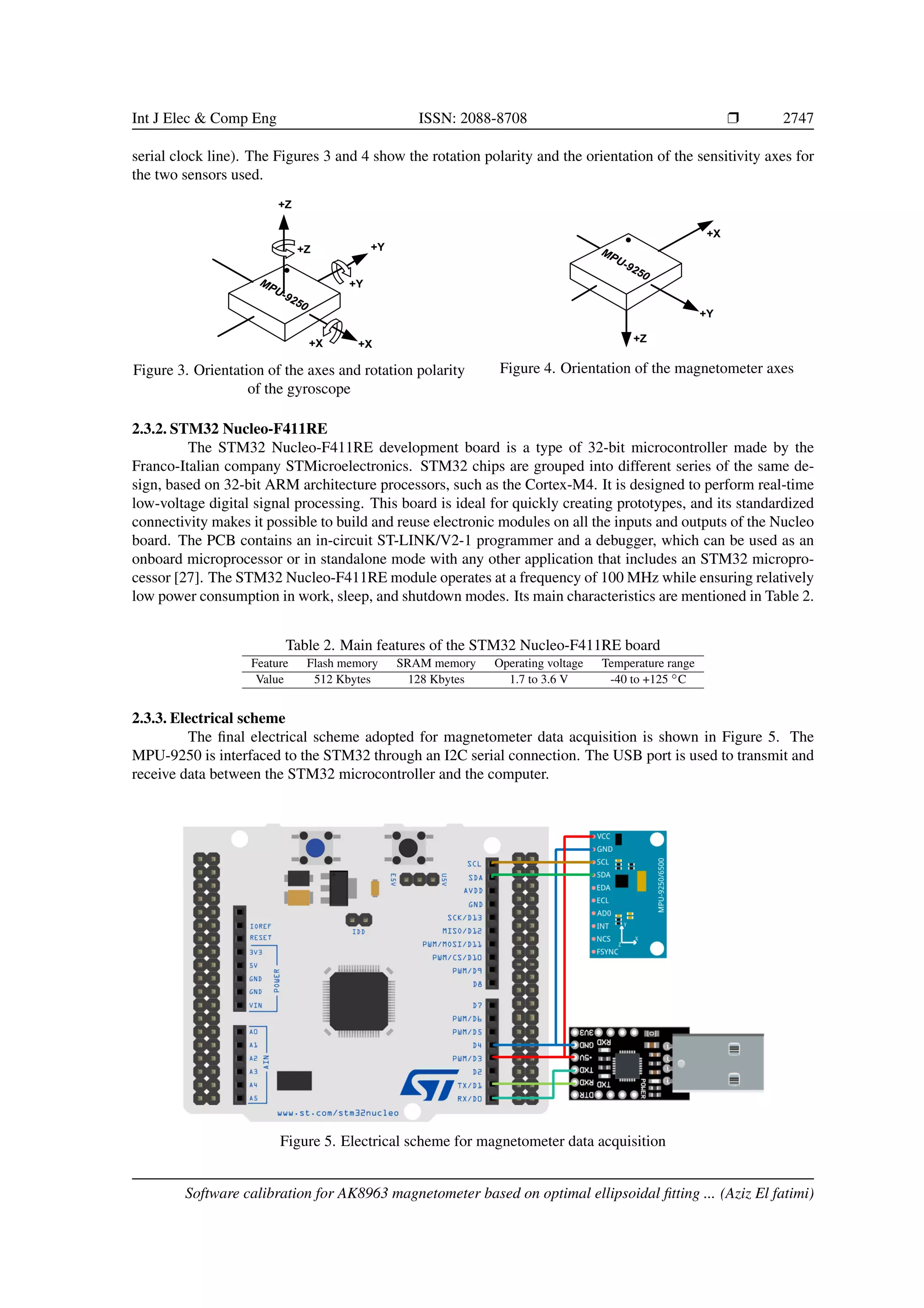 Software calibration for AK8963 magnetometer based on optimal ellipsoidal fitting | PDF ...
