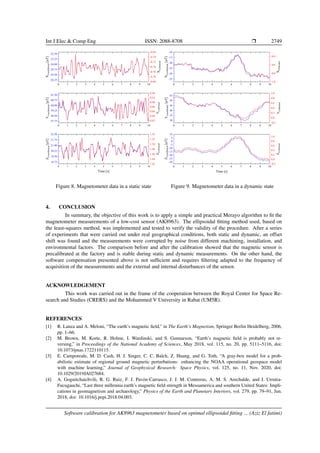 Software calibration for AK8963 magnetometer based on optimal ellipsoidal fitting | PDF ...