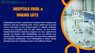 Boost Your Business Revenue with the Hospital Mailing List | PPT