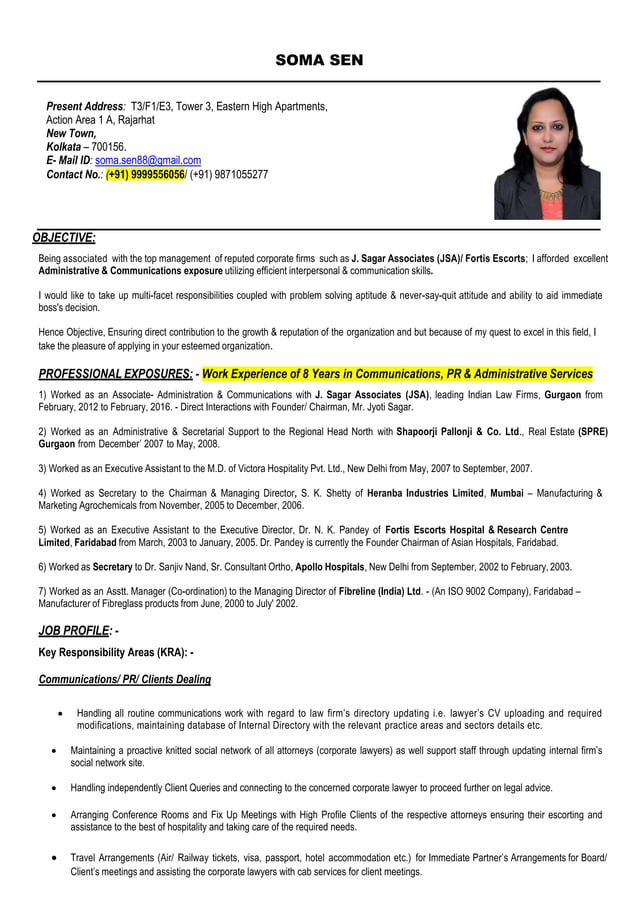 SOMA SEN Resume | PDF