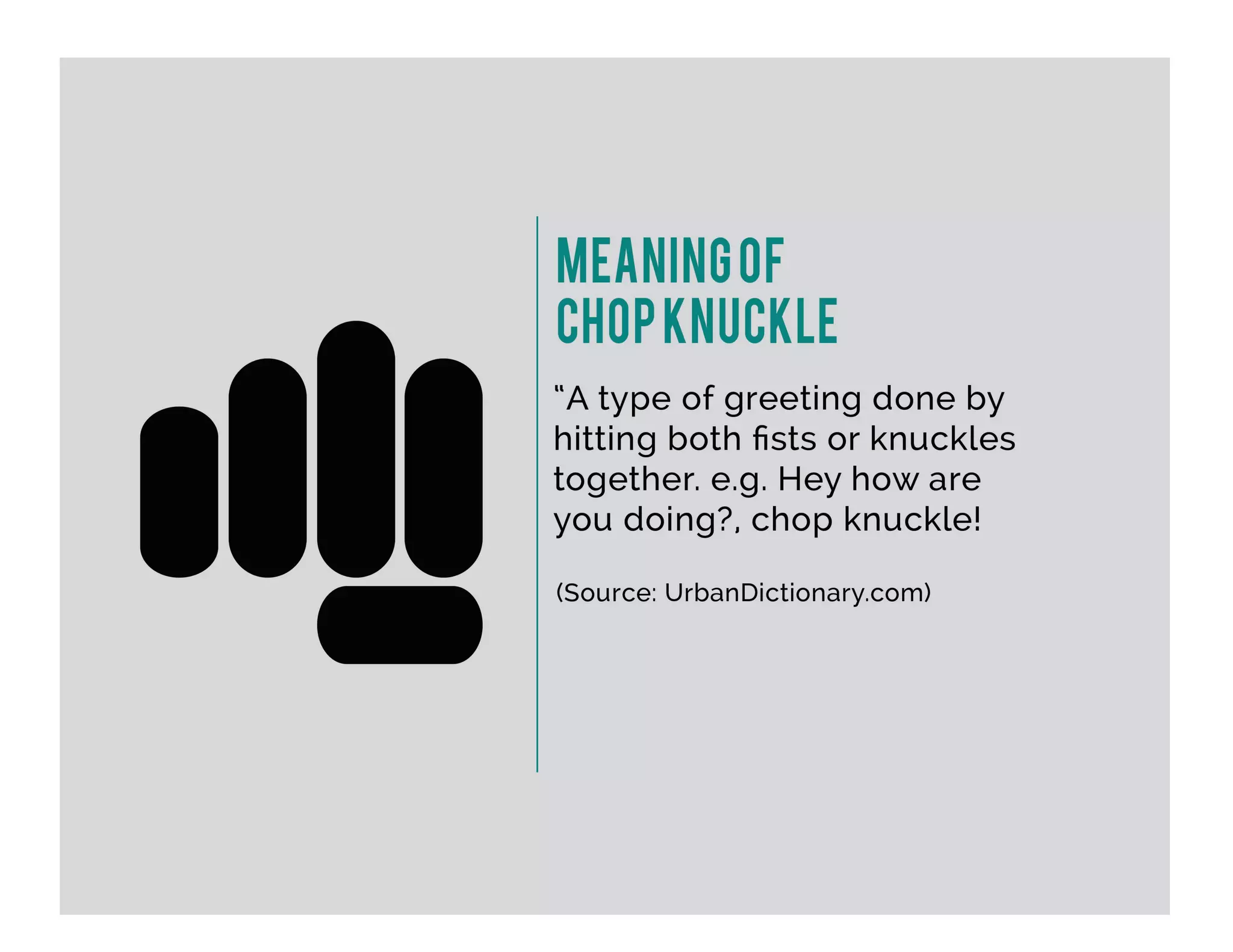 Chop Nuckle concept | PPT