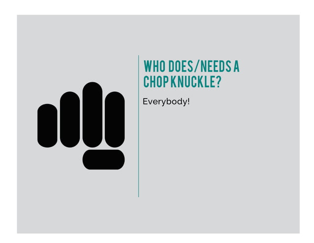 Chop Nuckle concept | PPT