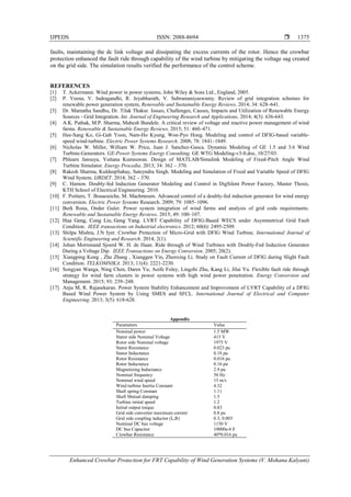 Enhanced Crowbar Protection for Fault Ride through Capability of Wind ...