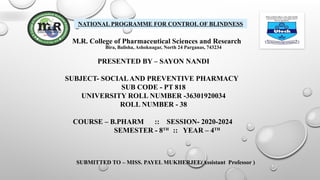 SAYON NANDI_SOCIAL&PREVENTIVE PHARMACY - Sayan Nandi.pptx