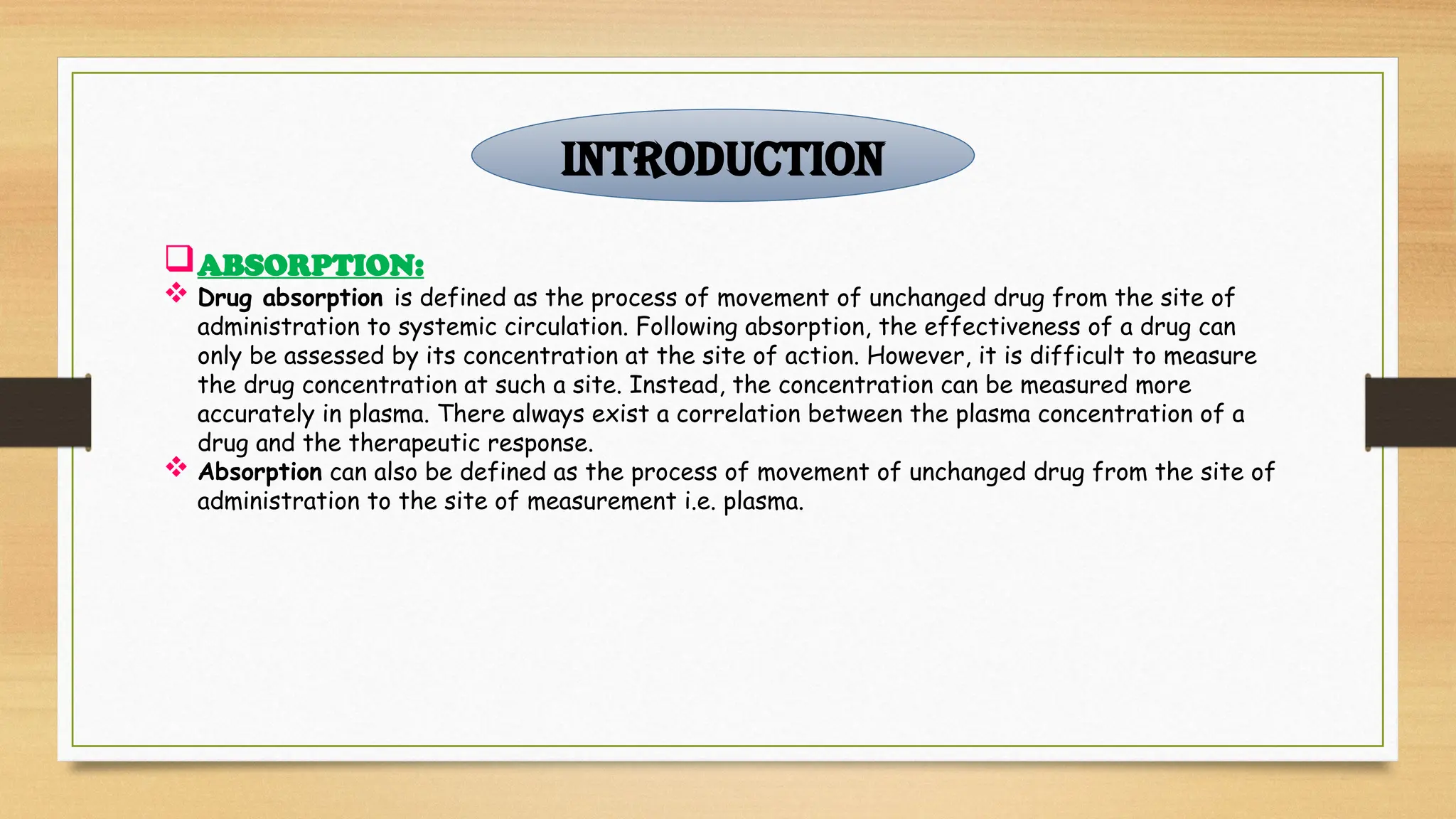 Bio Pharma Ppt For Factors Influencing Drug Absorption Ppt