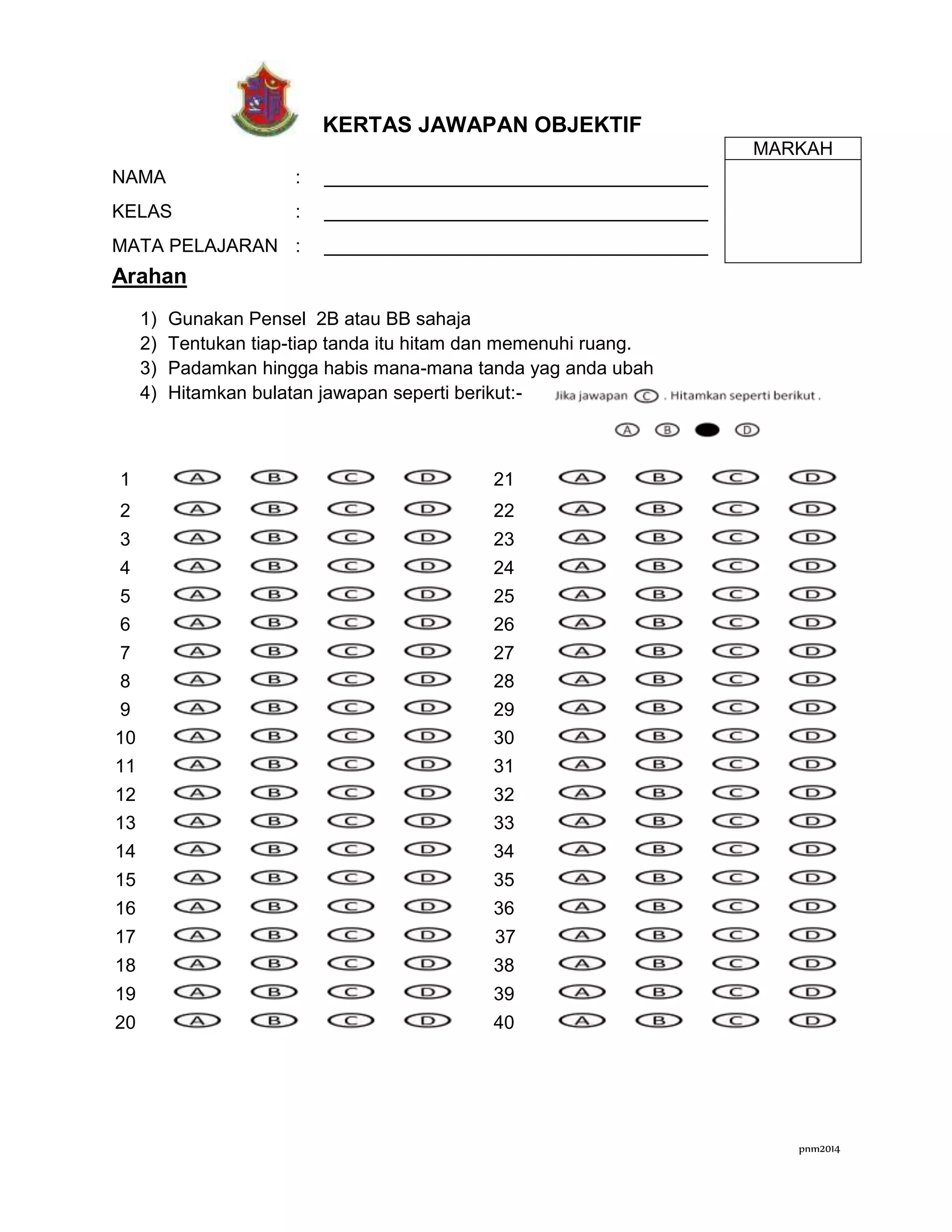 36304479 kertas-jawapan-objektif | DOCX