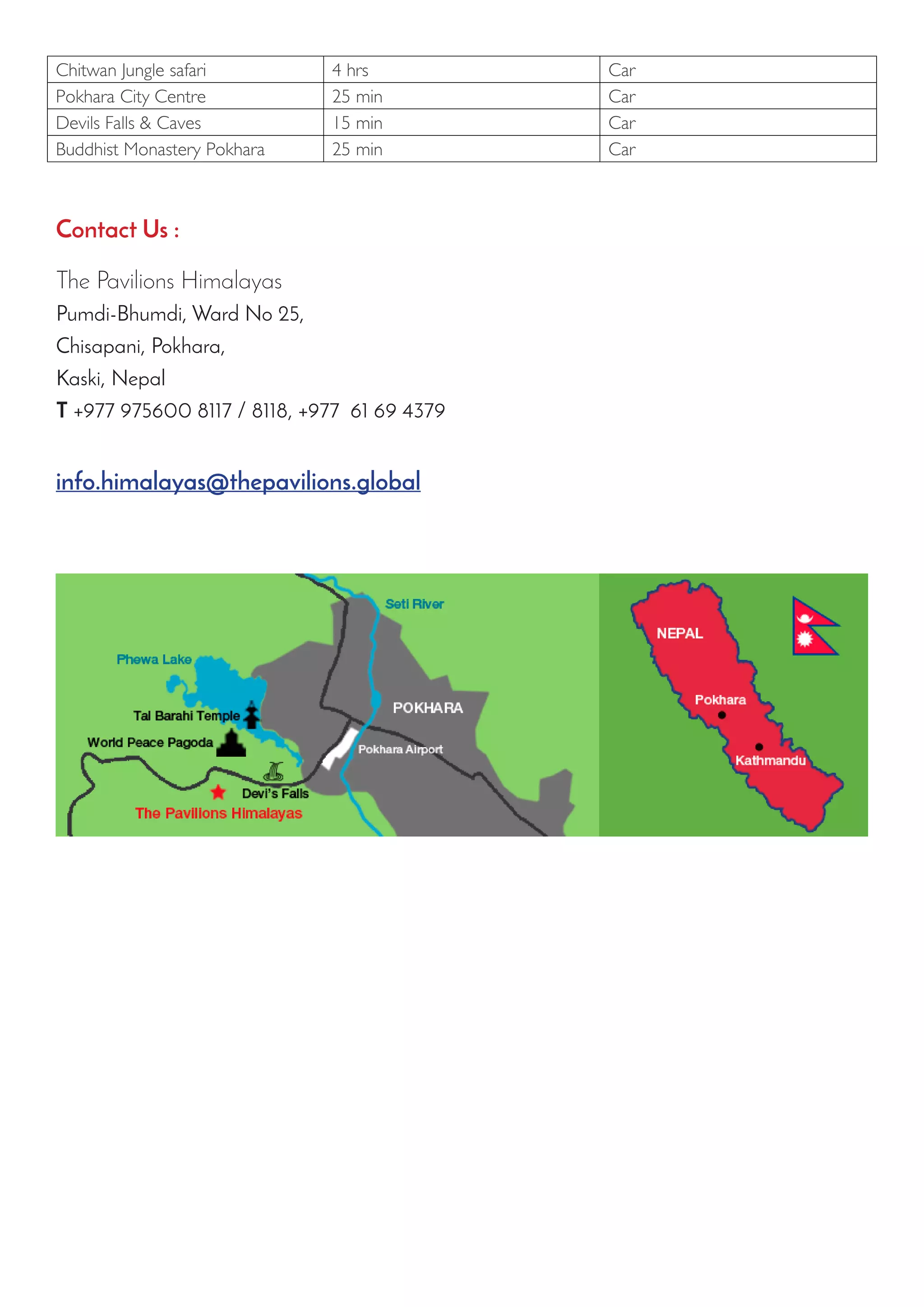 Pavlions Himalayas Fact sheet[1] | PDF