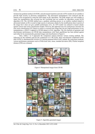 Generative adversarial deep learning in images using Nash equilibrium ...