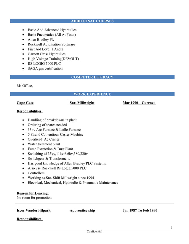 Dannhauser Leon Renier CV | PDF