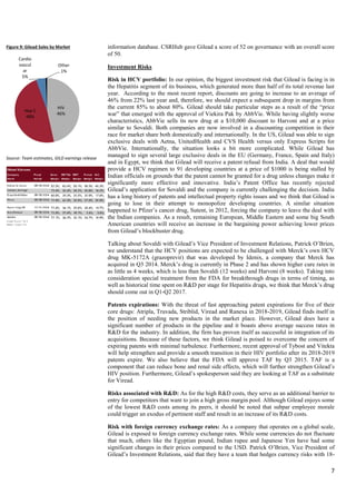 Report on Gilead Sciences | PDF
