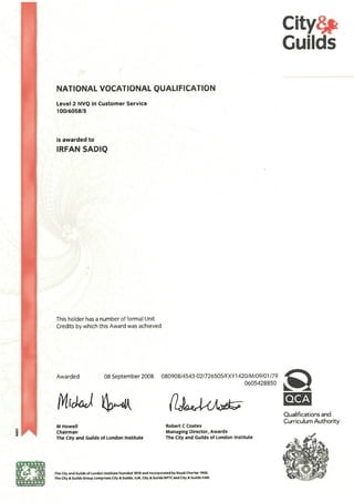 NVQ Level.2 Customer Service | PDF
