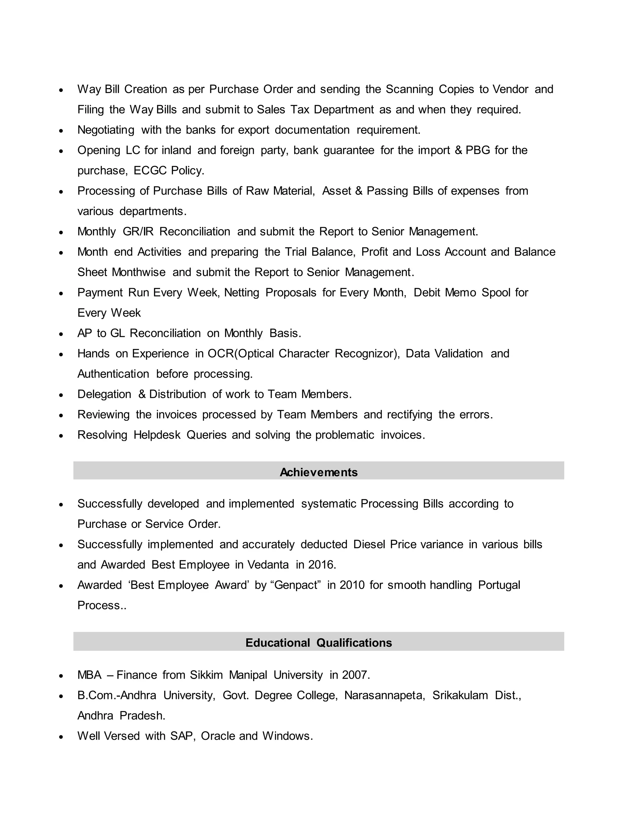 CV FOR FINANCE EXECUTIVE (2) | DOCX