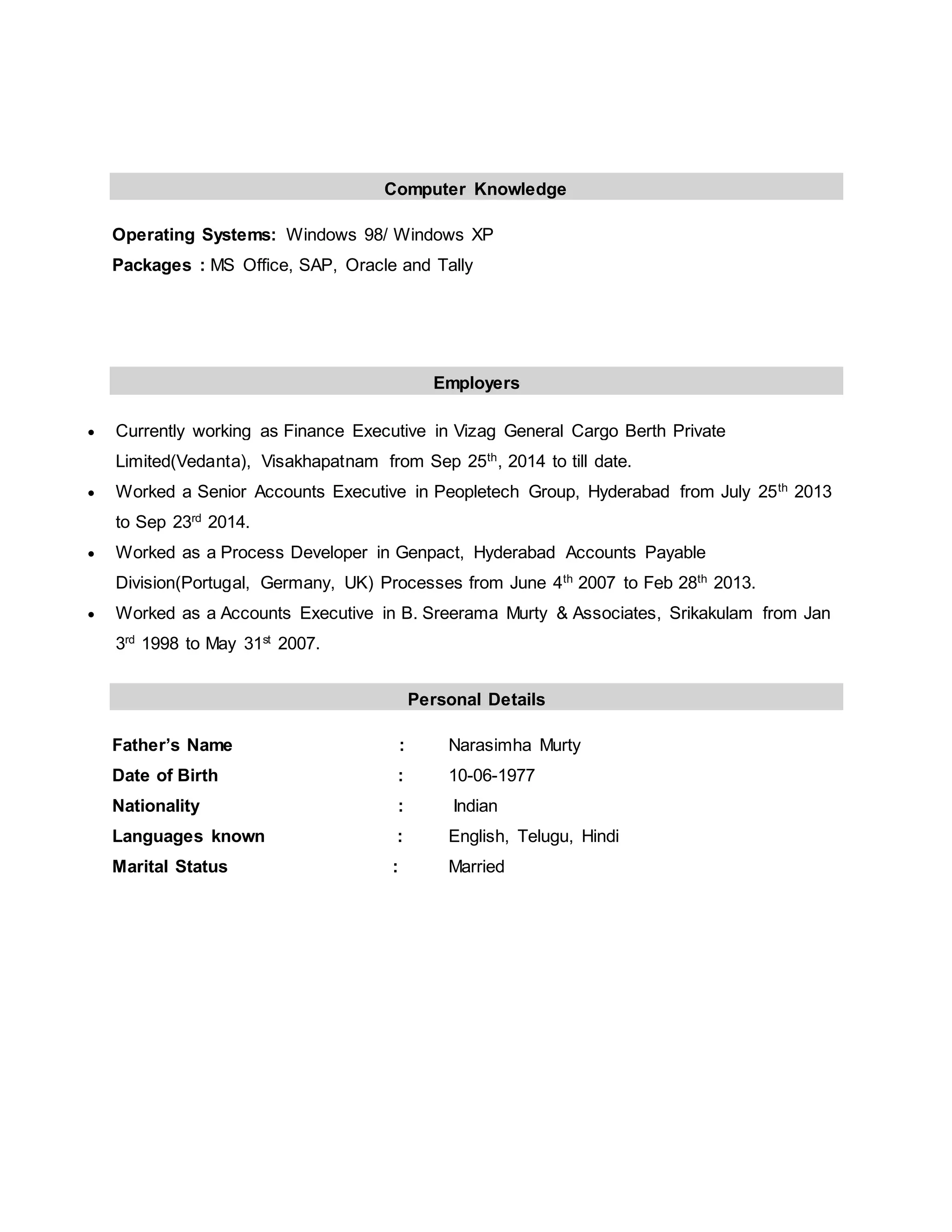 CV FOR FINANCE EXECUTIVE (2) | DOCX