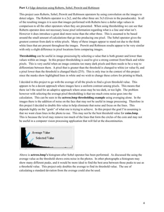 JonathanWestlake_ComputerVision_Project1 | PDF