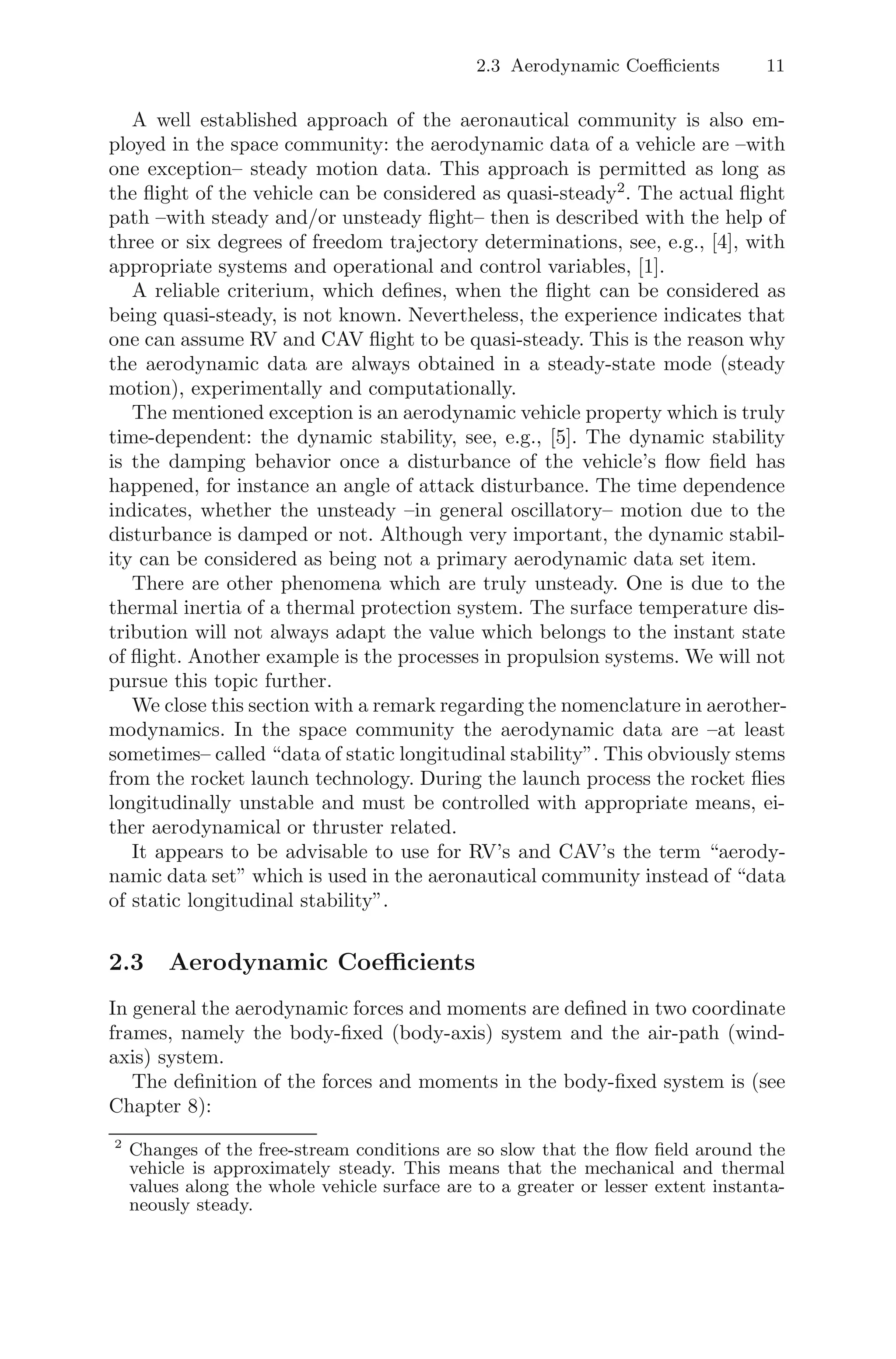 Aerodynamic Data of Space Vehicles | PDF
