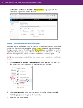 Save and Share Files in the Cloud with OneDrive for Business ...