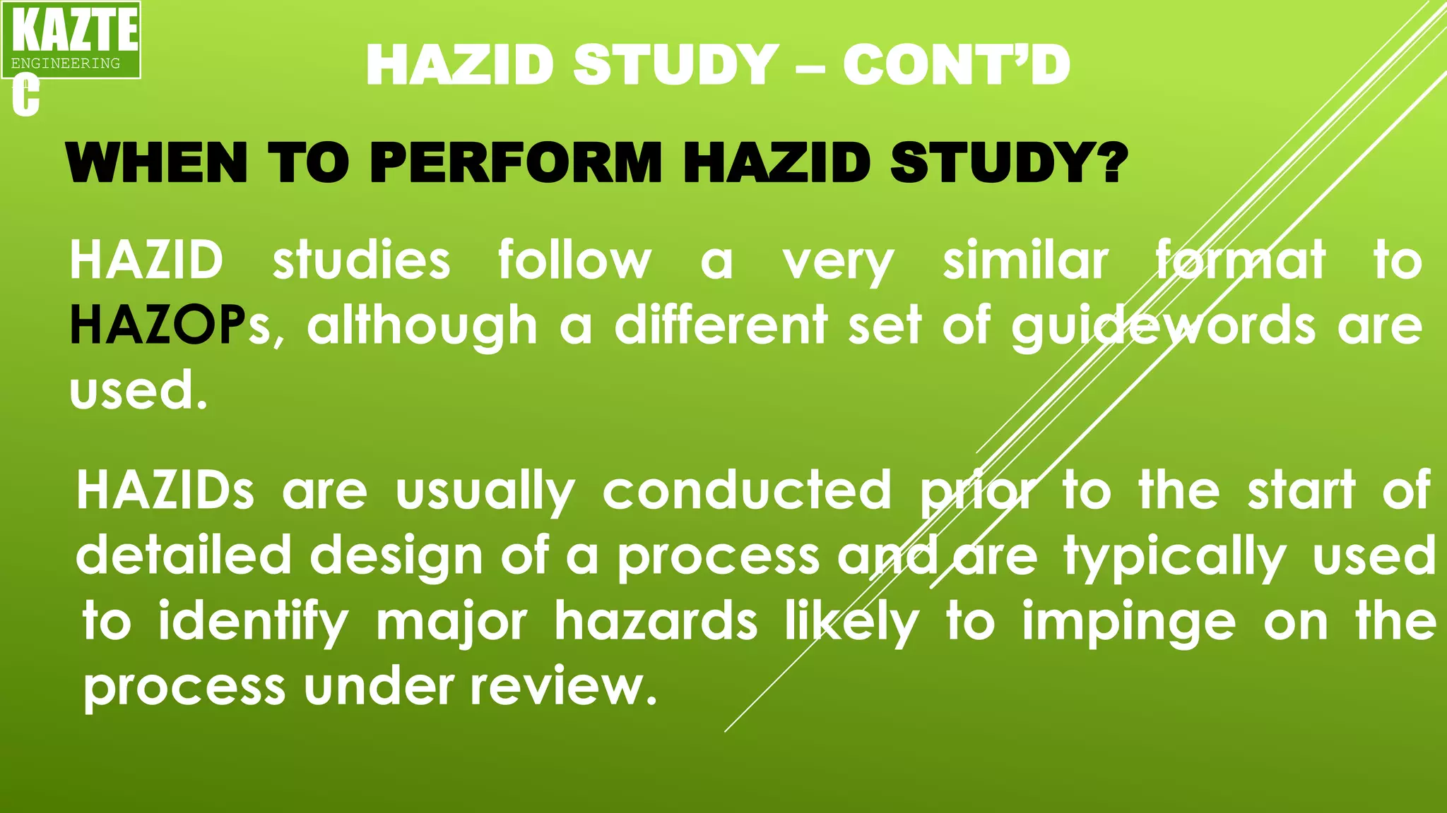 HZOP-HAZID Presentation by Tony | PPTX