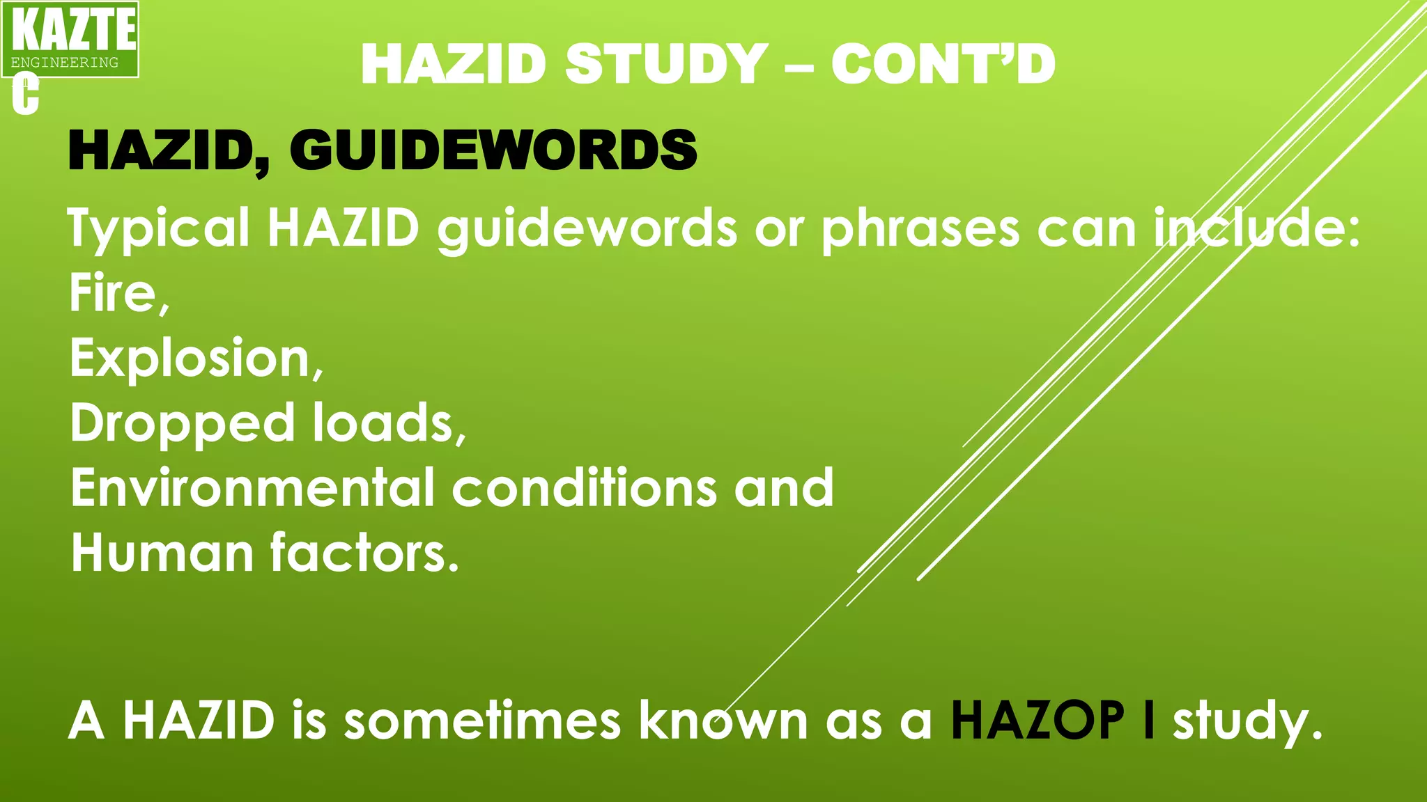 HZOP-HAZID Presentation by Tony | PPTX