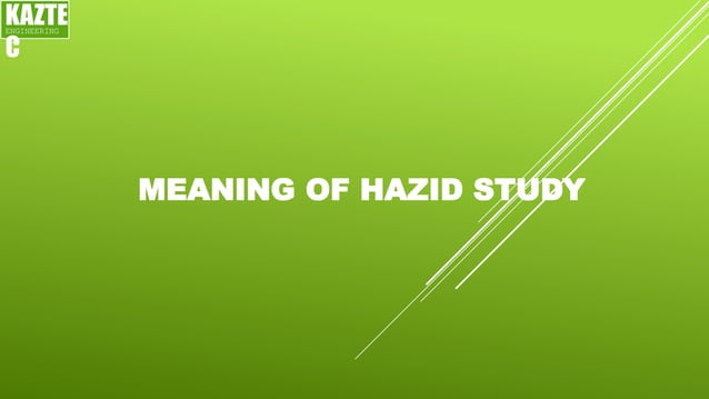 HZOP-HAZID Presentation by Tony | PPTX