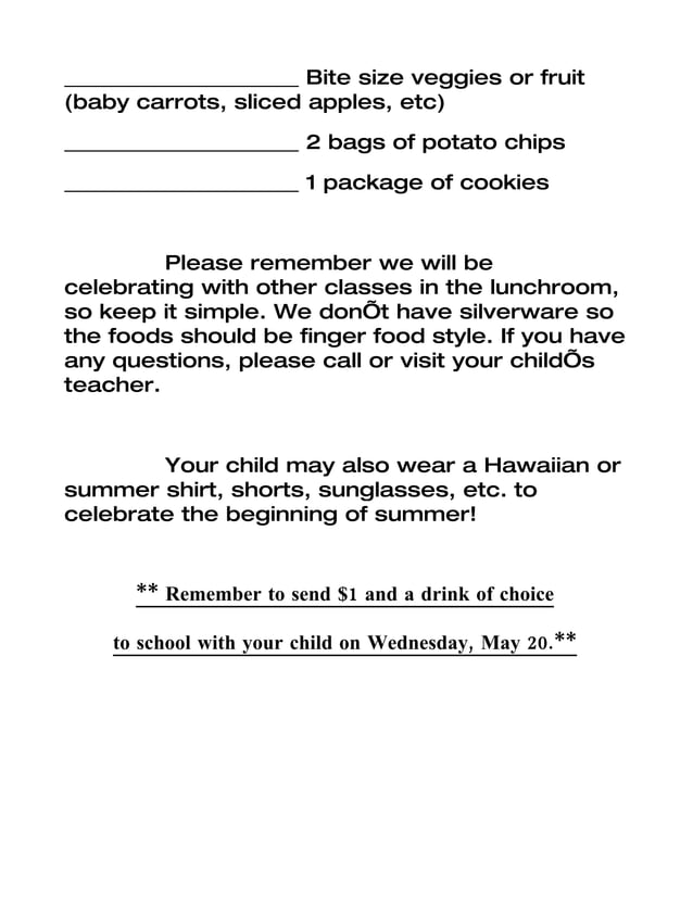 beach party note | PDF