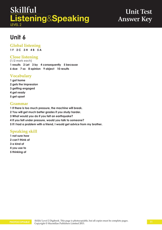 Skillful Level 2 LS answer-key | PDF | Internet for Beginners | Internet