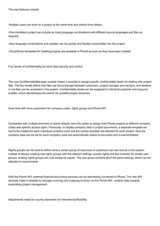 The new Plunet version 7.4 - Increased automation for an optimized user ...